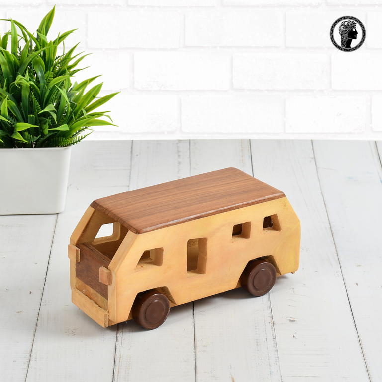 Handmade Wooden Bus Toy for Kids - Clio's Heritage Store